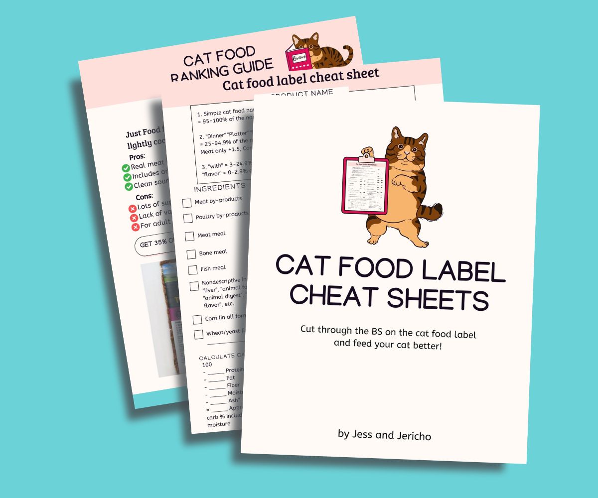 Cat food label cheat sheet - Jess Caticles